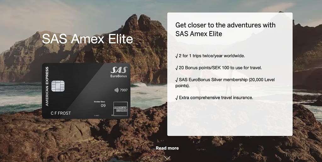 Crazy SAS Amex Elite Offer Gives You EuroBonus Gold (45k Level Points ...
