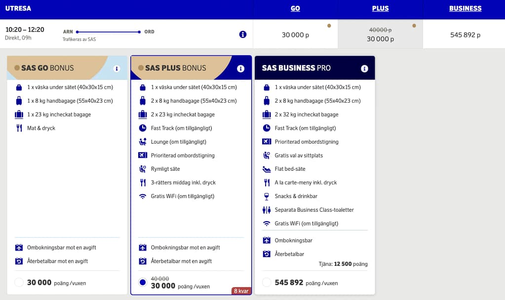 SAS Mastercard Fly Premium: Pay Economy But Fly Business Class (2023 ...