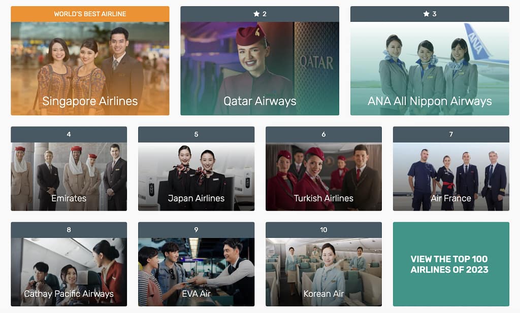 Have You Tried Any Of The Skytrax 2023 Best Airlines? | AirLapse