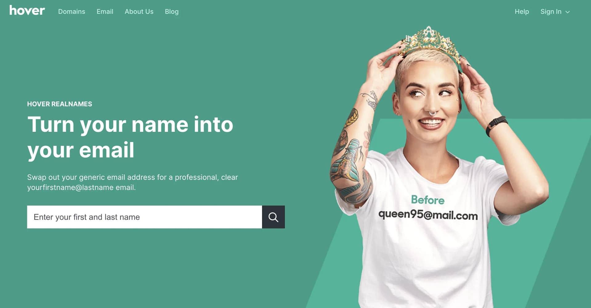Hover Realnames: Get An Email Address With YOUR Firstname And Lastname ...