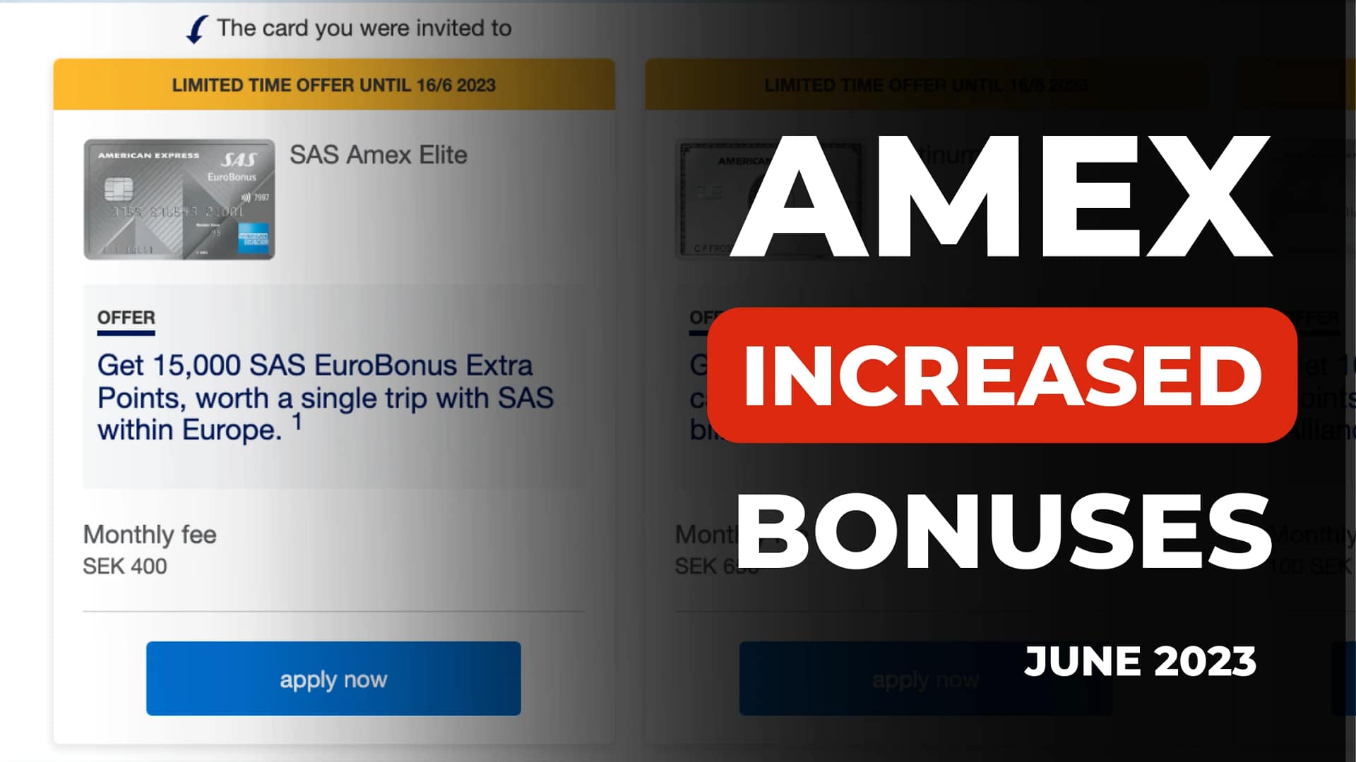 New Amex INCREASED Sign-up Bonus Until June 16th (2023) | AirLapse