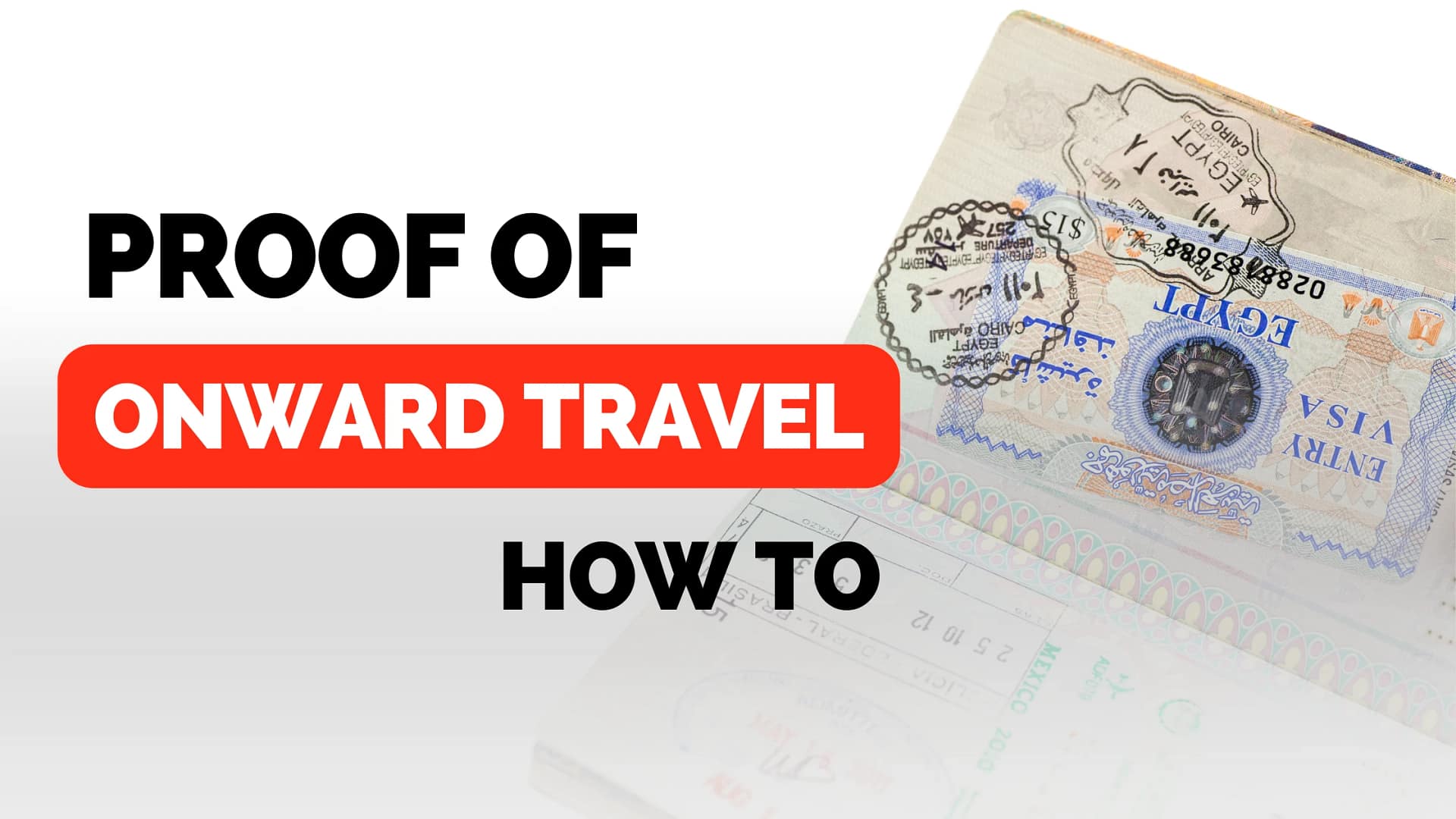 Which Countries Require Proof Of Onward Travel For A Tourist Visa? (And ...